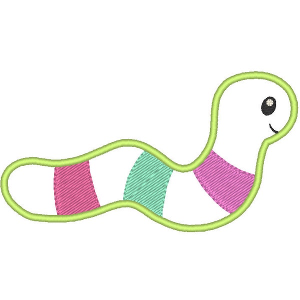 Worm Applique - Etsy