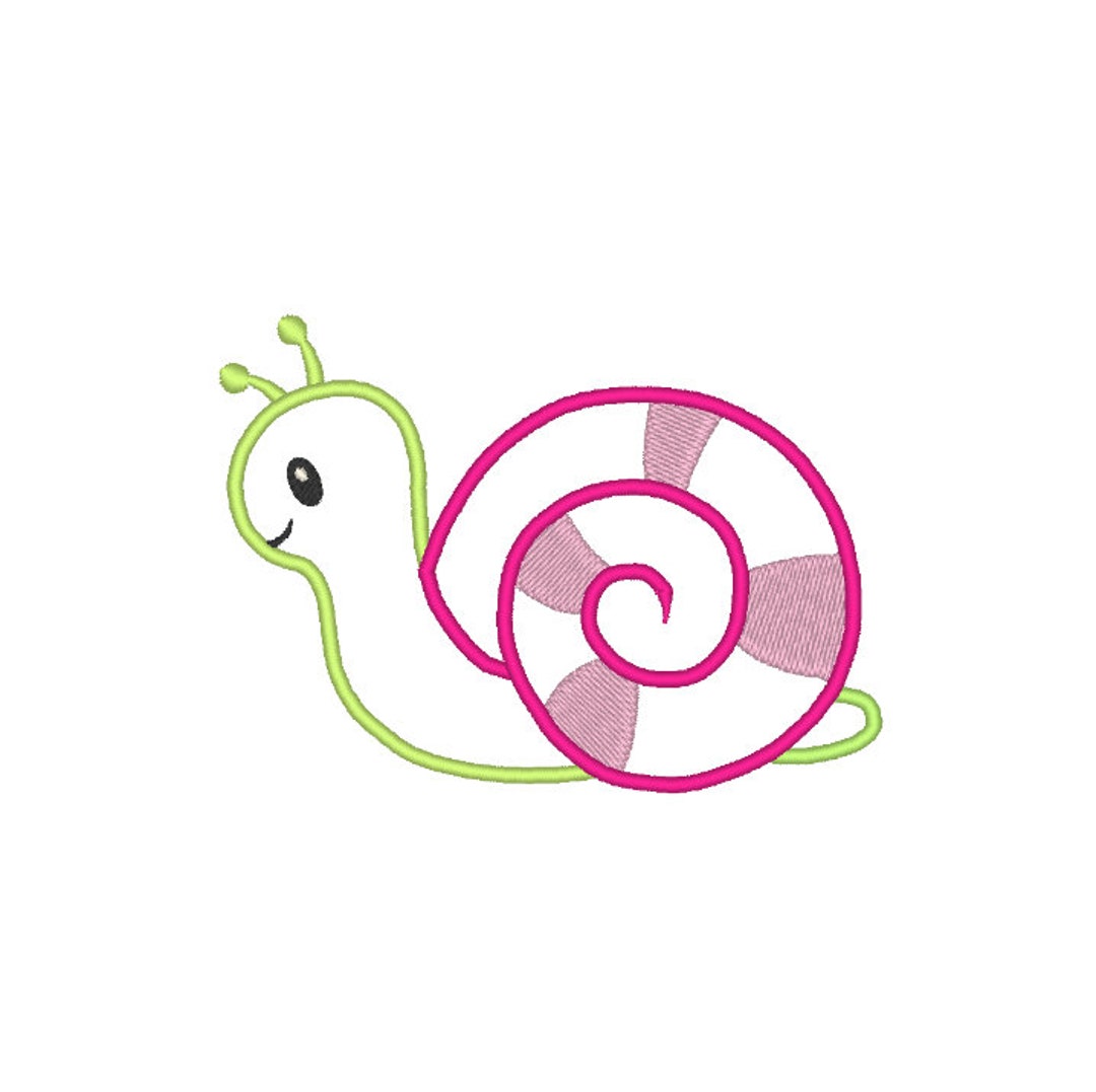 Snail Applique Embroidery Design ITH - Etsy