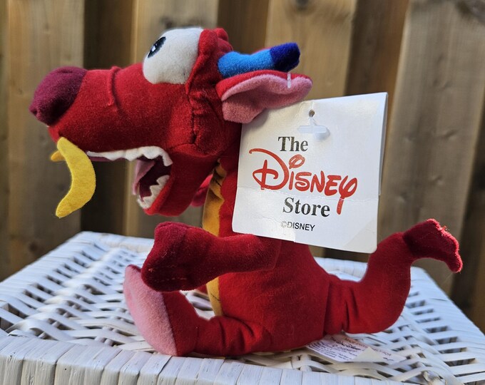 Vintage 90s Disney's Mulan Talking Mushu Plush Toy - Etsy