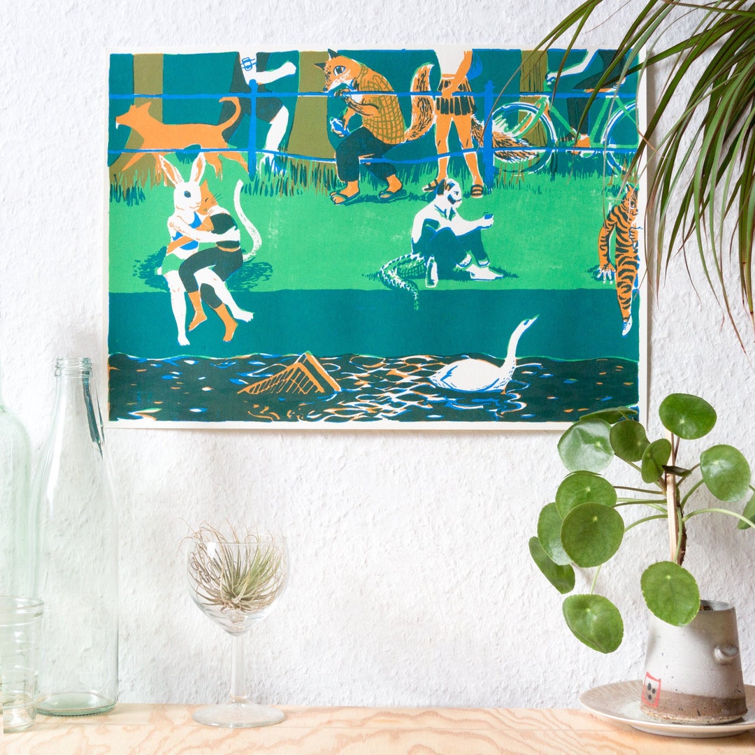 Kanal - Limited Edition, Handmade Silkscreen Print - Etsy UK