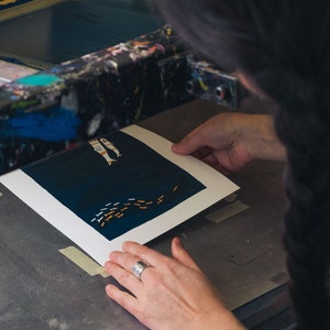 GOODNIGHT WHALES V ! - Limited Edition, Handmade Silkscreen Print (2024 ...