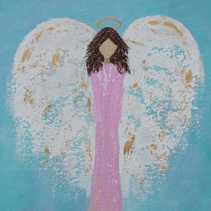 Angel Print, Abstract Angel Art Print, Guardian Angel, Spiritual Gift ...