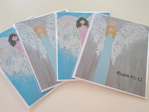 Angel Art Card Artist Note Cards Angel Greeting Card Set - Etsy