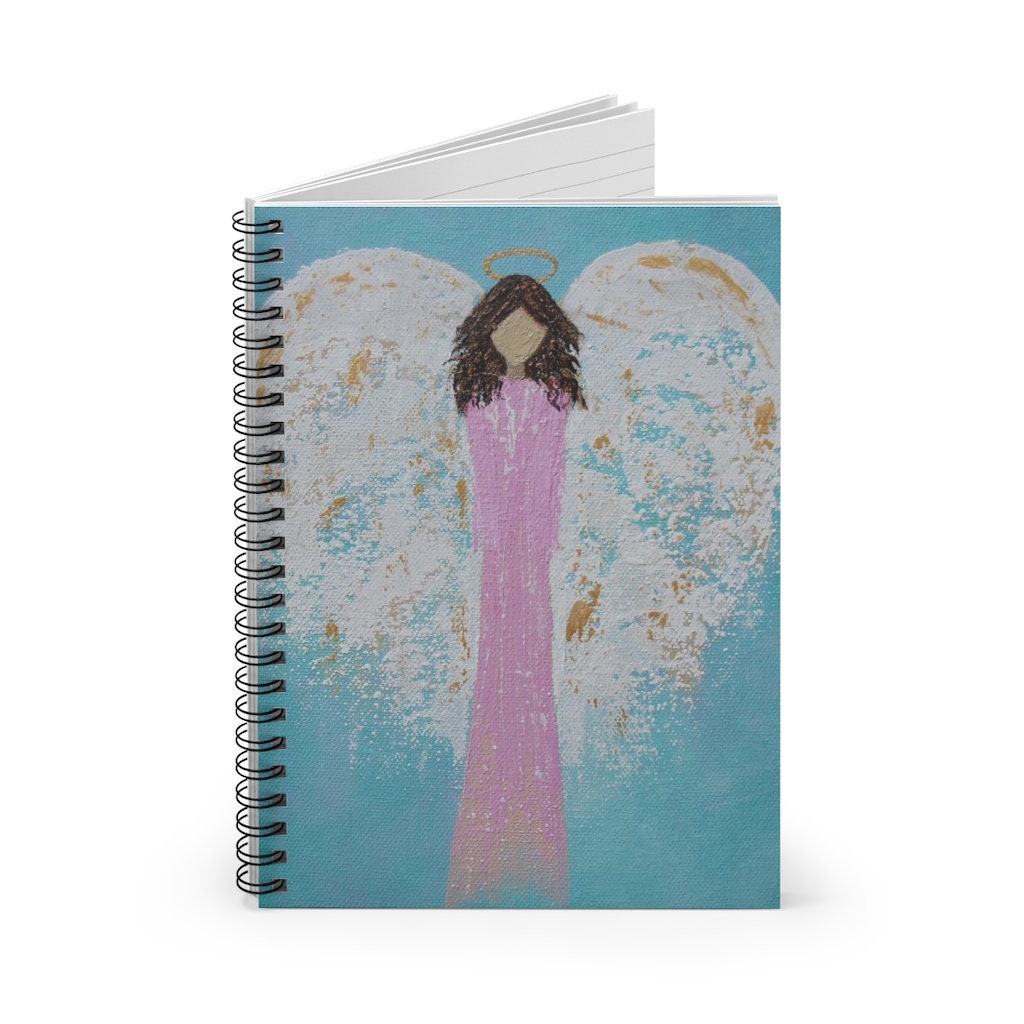 Angel Notebook Spiral Notebook Church Notes Shopping - Etsy