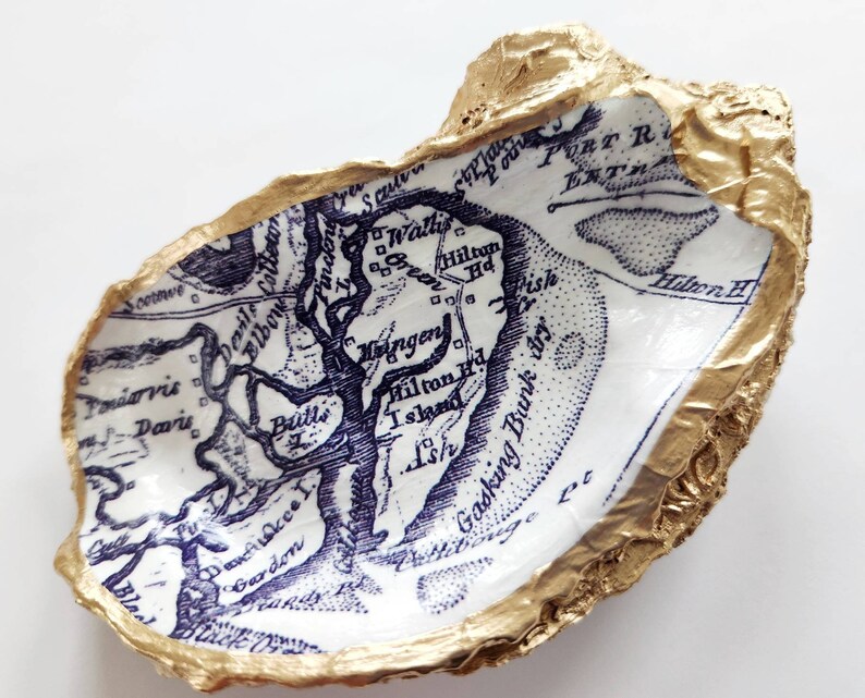 Hilton Head Island Oyster Shell Ring Dish, Bridal Shower Favors ...