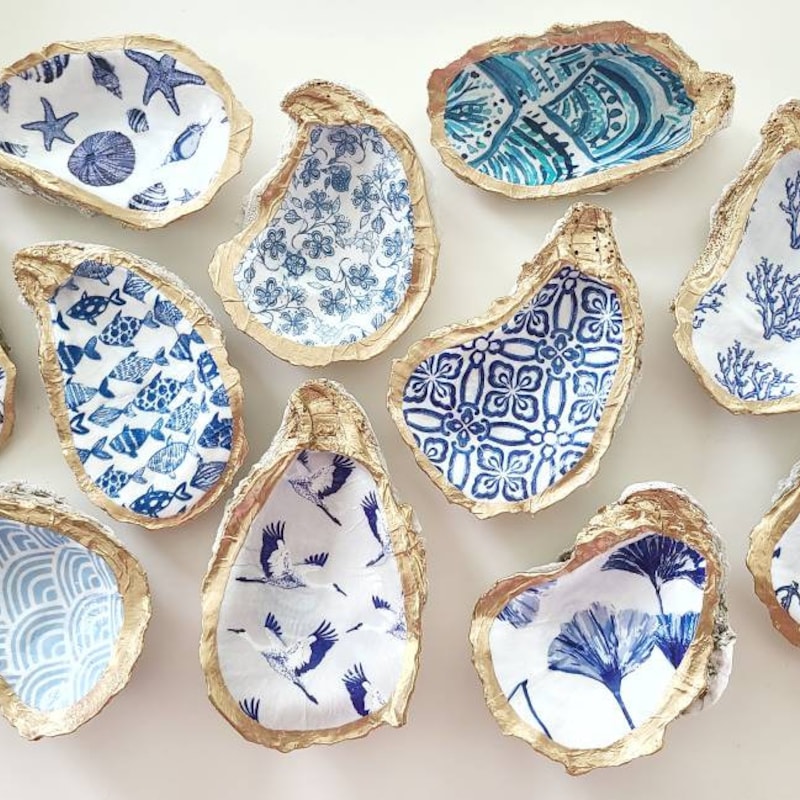 Oyster Shell Ring Dish - Etsy