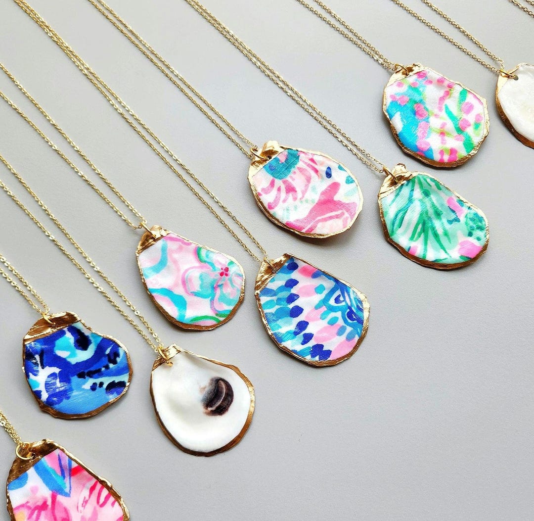 Oyster Shell Necklace, Oyster Shell Jewelry, Beachy Gifts, Lilly Shell ...