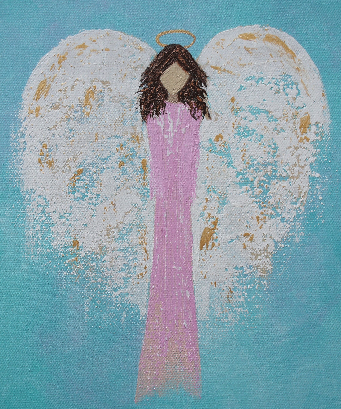 Angel Print Abstract Angel Art Print Guardian Angel | Etsy