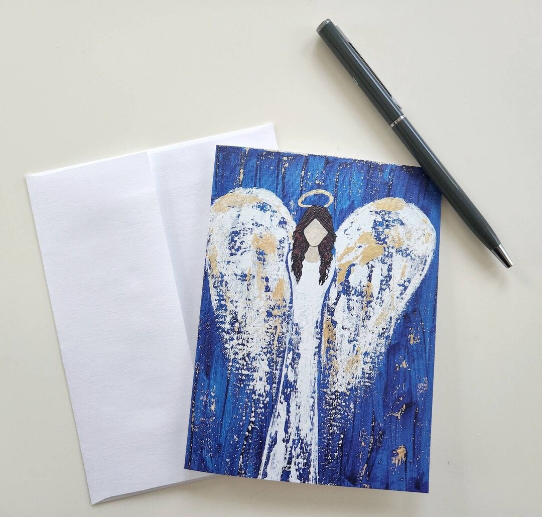 Angel Note Card Set, Blank Note Cards With Envelopes, All Occasion ...
