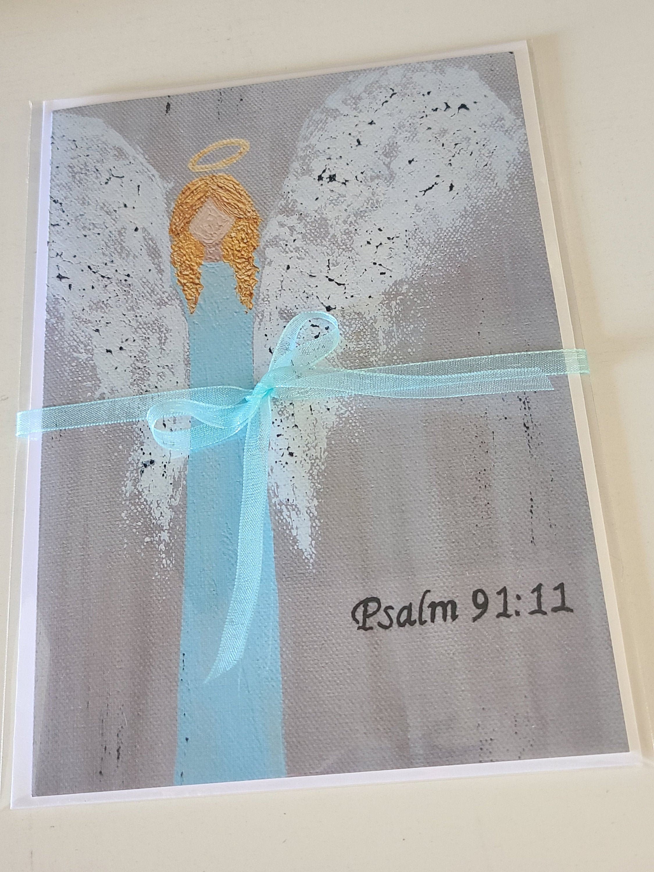 Angel Greeting Card Original Art Cards Spiritual Card | Etsy