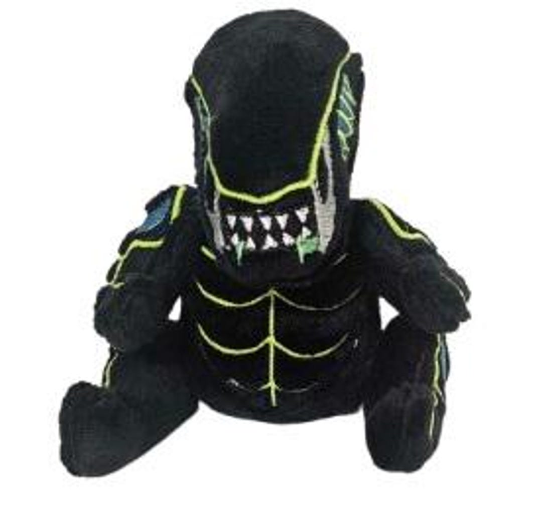 Xenomorph Alien Plush Black and Blue With EGG - Soft Minky, Ready to ...