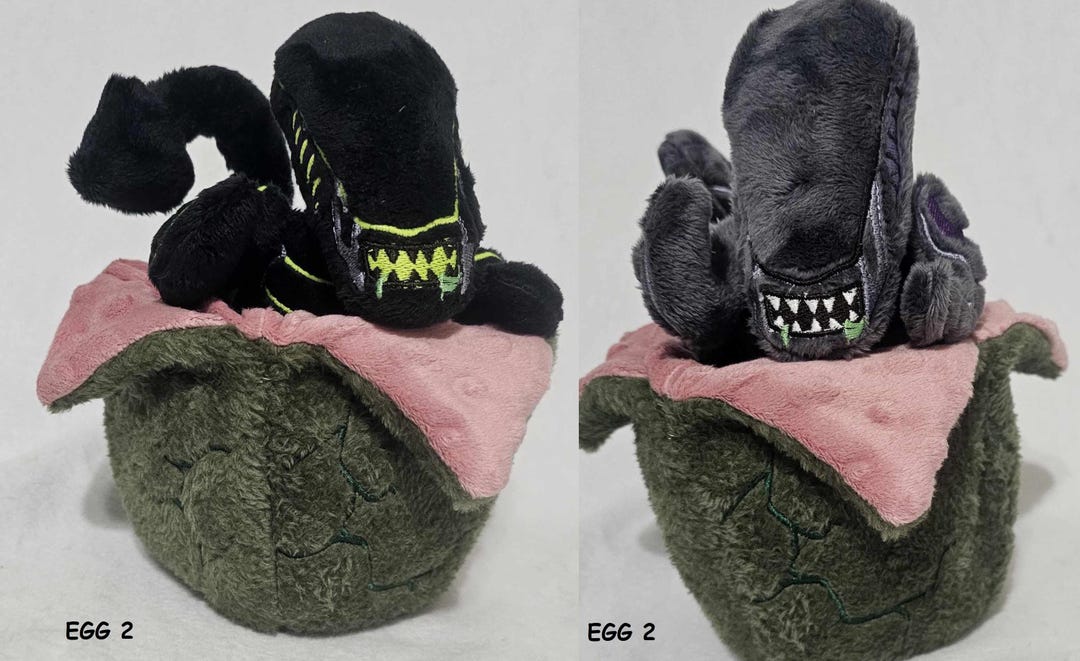 Xenomorph Alien Plush With EGG Soft Minky, Ready to Ship - Etsy