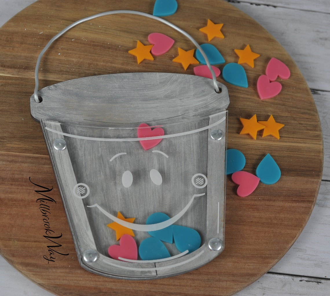 Bucket Filler Token Reward Chart medium Treat People With - Etsy