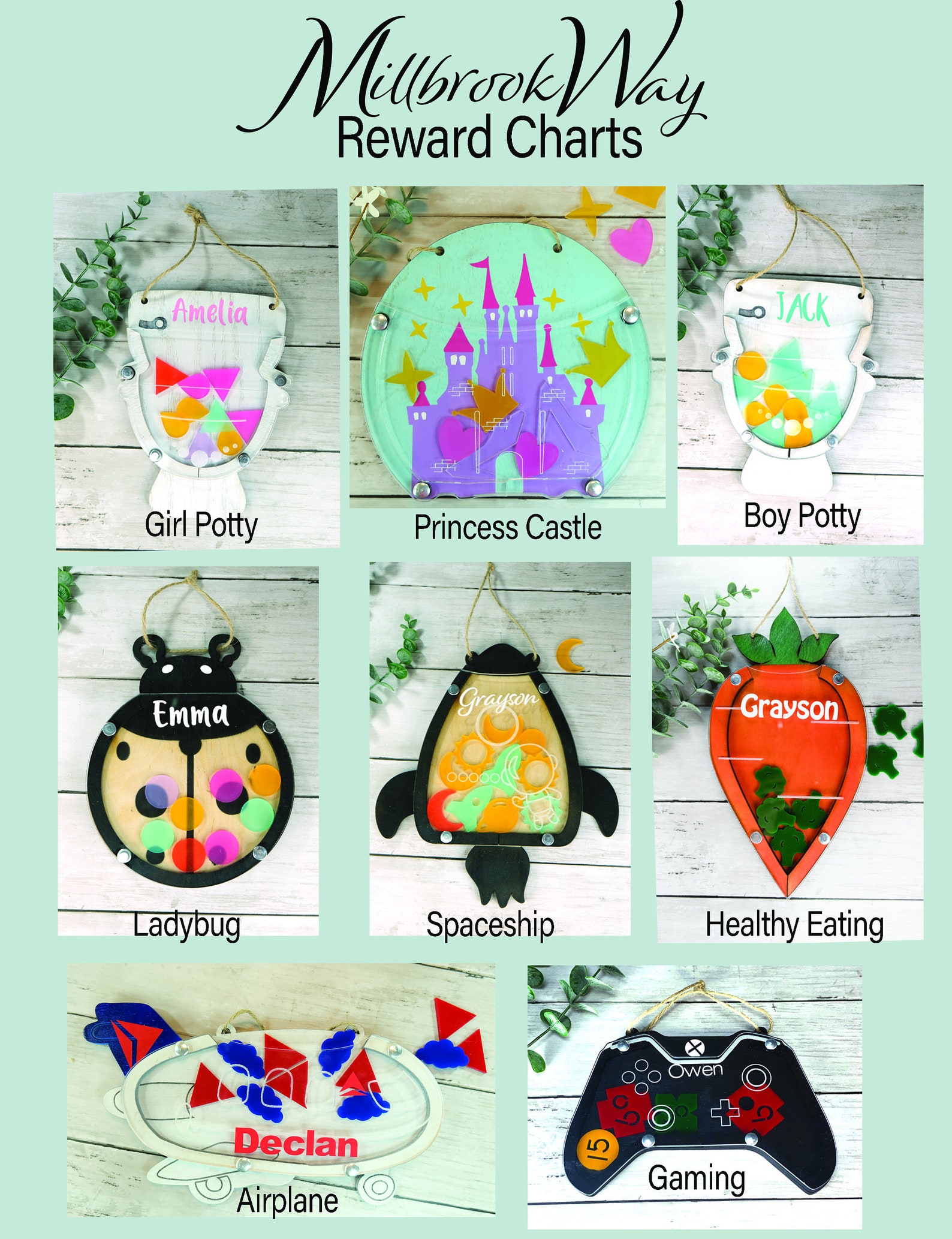 Token Reward Chart Spaceship Incentive Chart Behavior - Etsy Canada