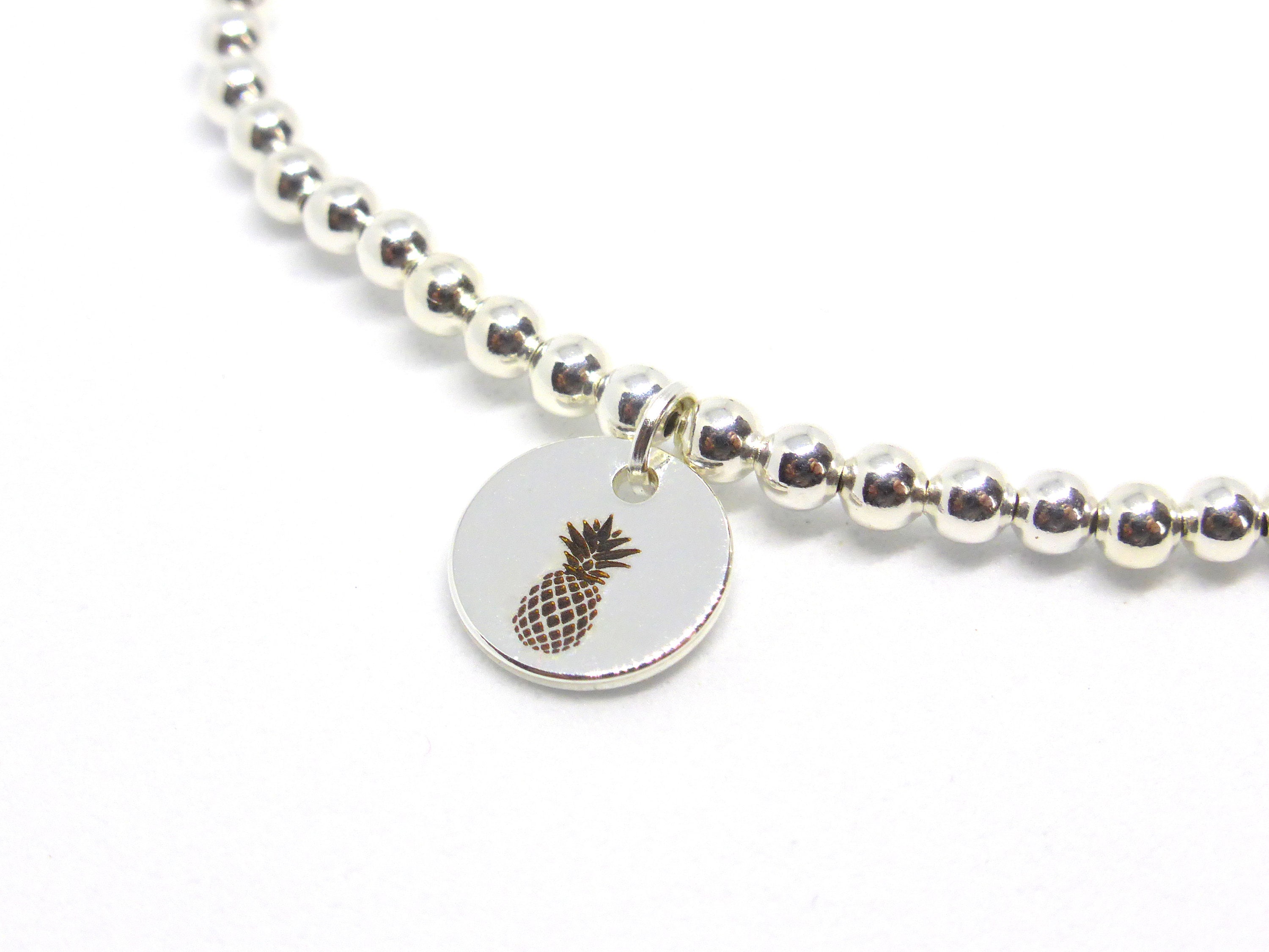 IVF Warrior Silver Bracelet pineapple fertility symbol to | Etsy