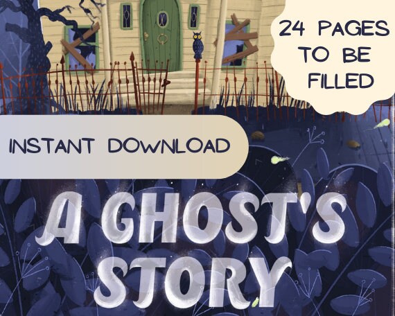 A Ghost's Story, Children's Books,halloween Story, Activity Book ...