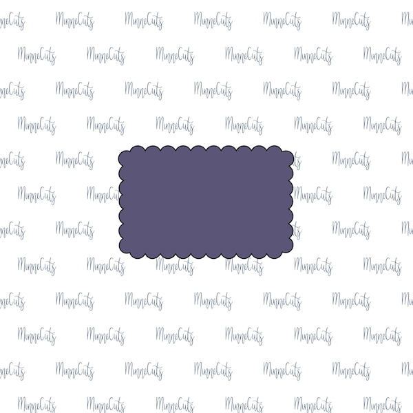Scalloped Rectangle - Etsy