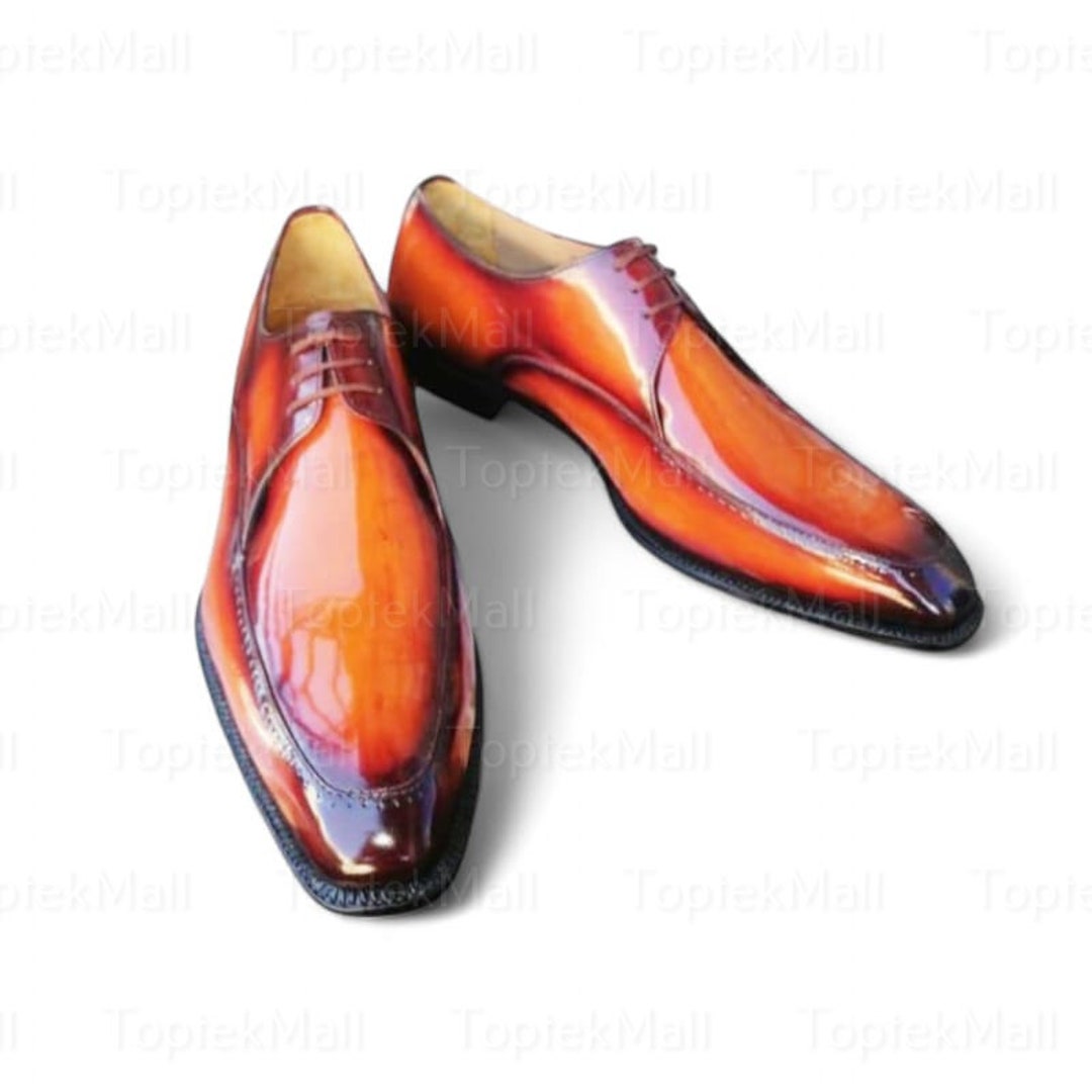 Handmade Men's Leather Dual Tone Decent Stylish Oxfords Designer ...