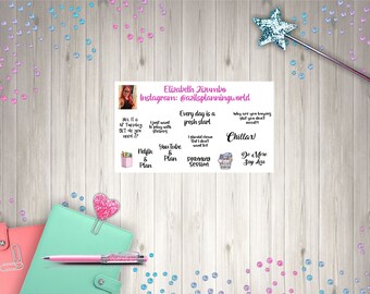 Planner Stickers Planner Meetup Contact Cards Style One - Etsy