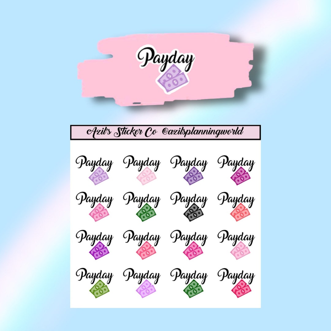 Payday Stickers - Etsy
