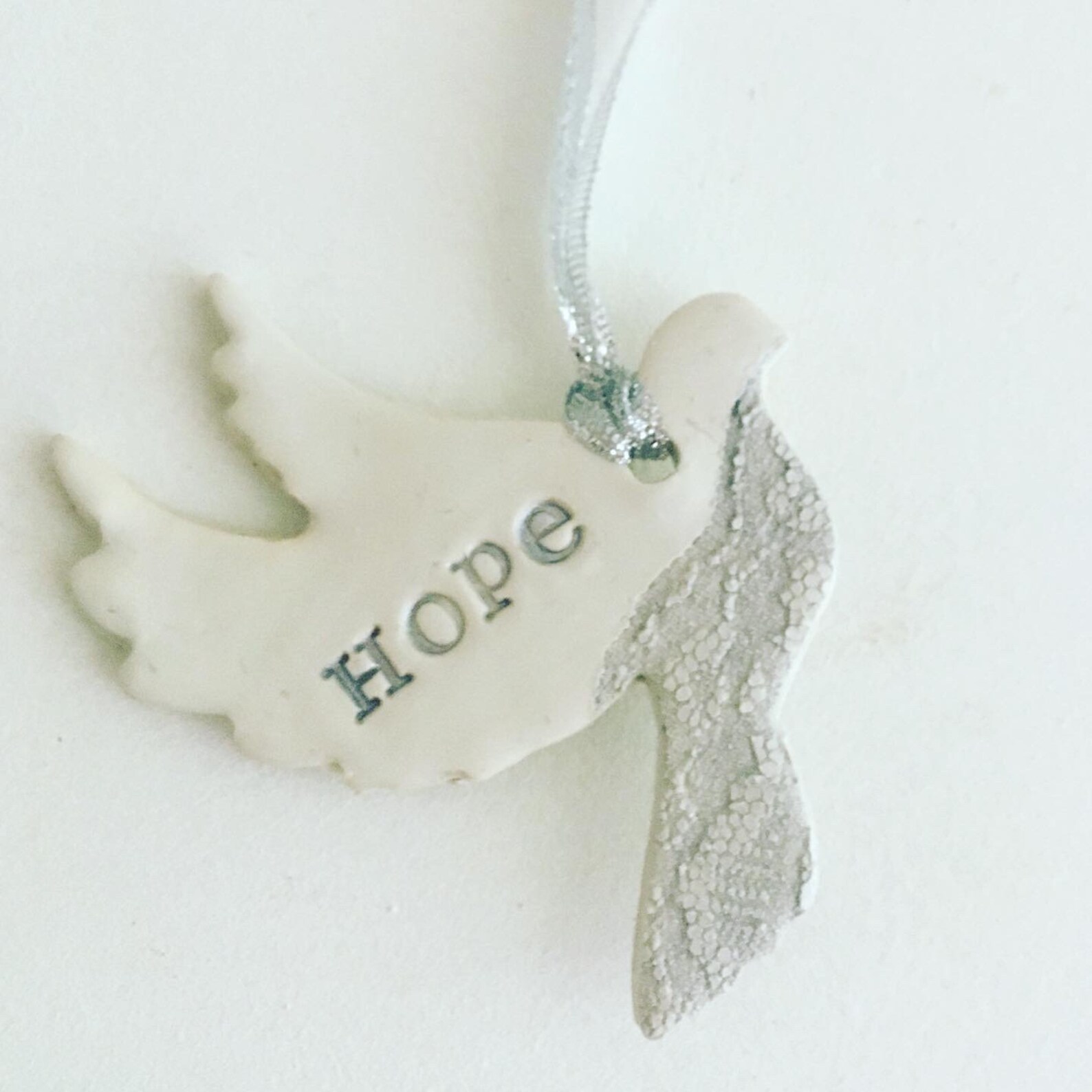 Personalised Dove Christmas Tree Decorations Hanging Lace - Etsy