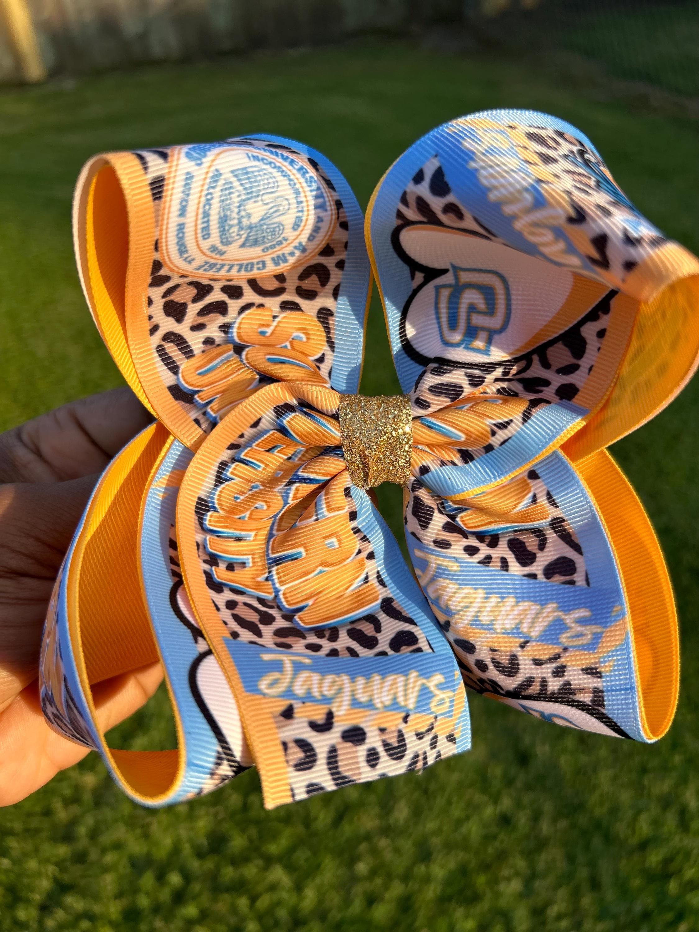 Southern University, Southern Jags Hair Bow, SU Team Spirit Hairbow ...