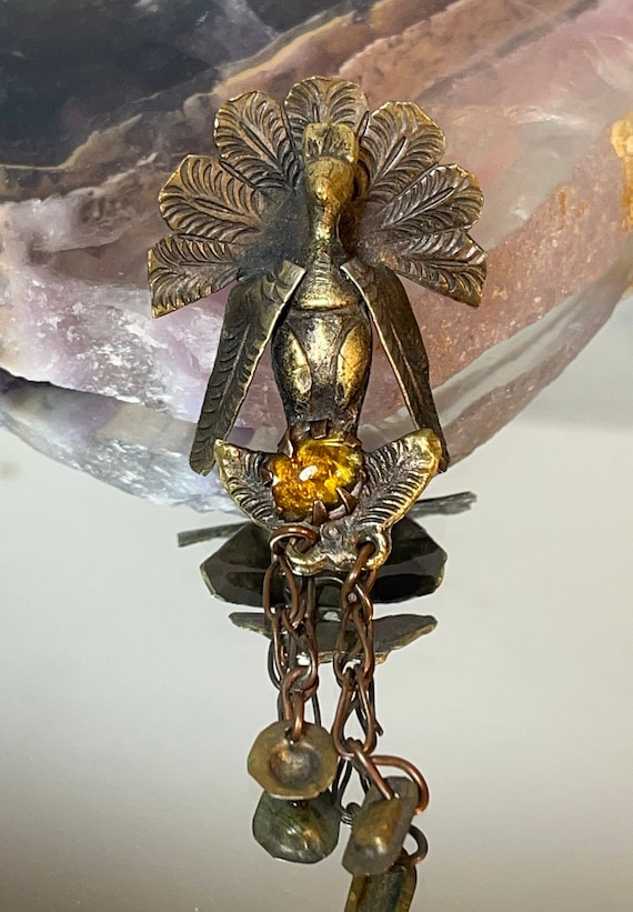 Vintage peruvian inca cross - Gem