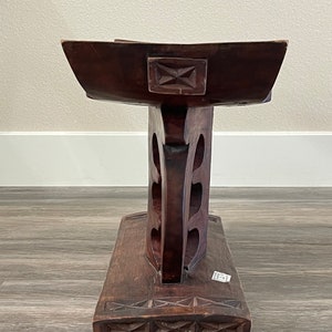 East African Chief Stool, Hand-carved Single Block Wood, KENYA, Ashanti ...
