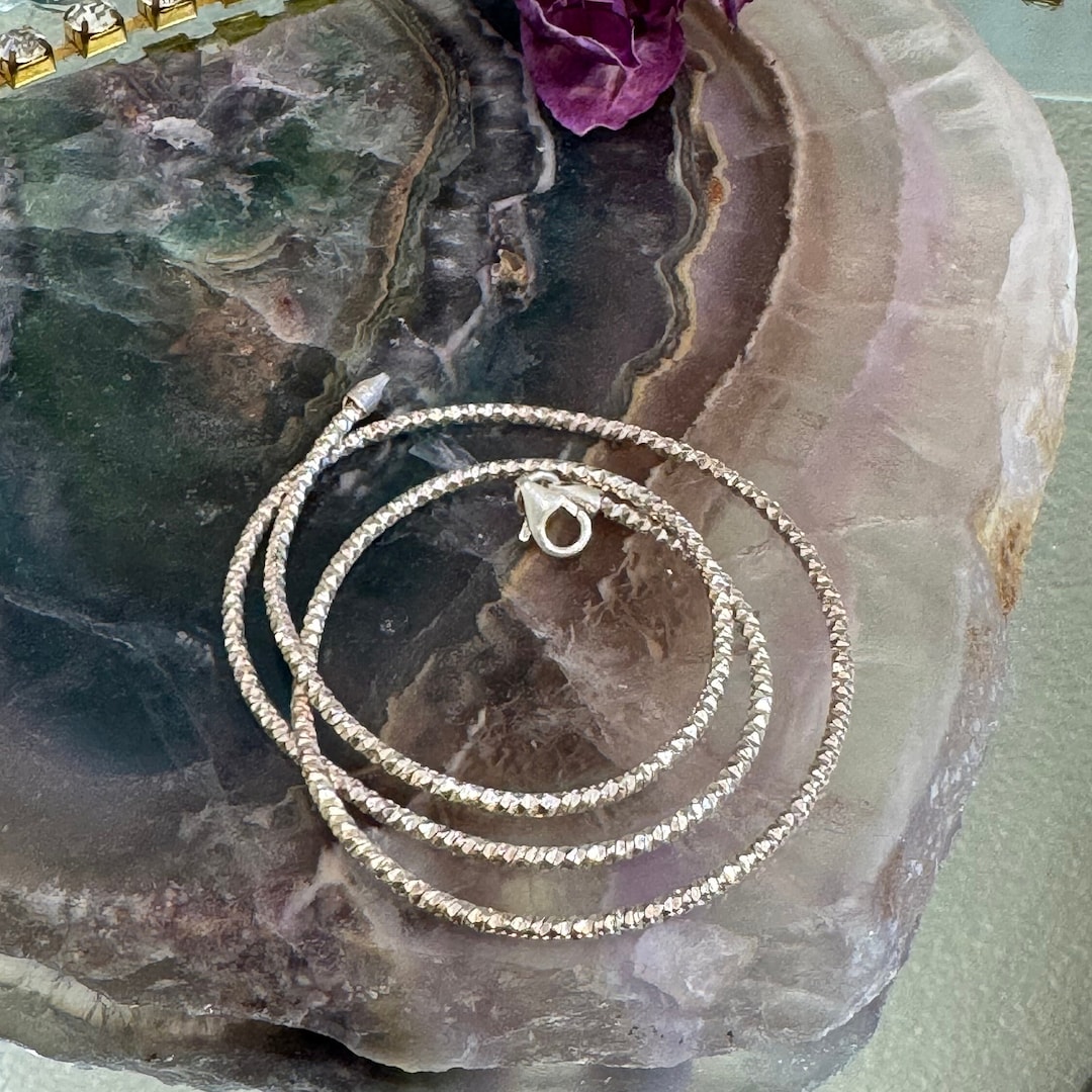 Vintage Vior Sterling Silver .925 Choker Necklace 15.75", Fine Estate ...