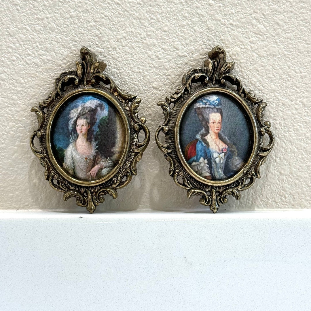 Antique Miniature Queen Marie Antoinette & the Honorable Mrs. Graham ...