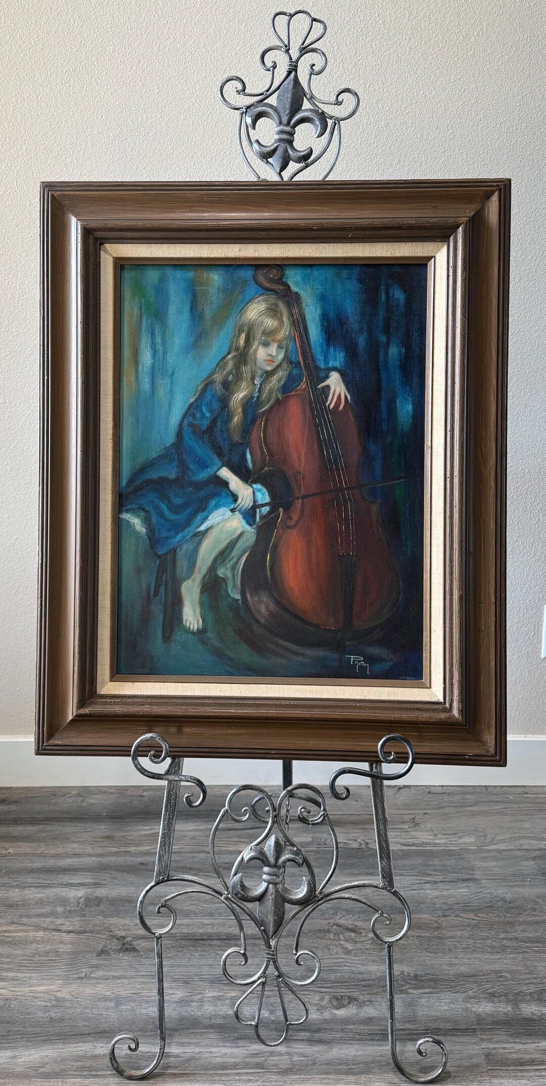 Vintage "barefoot Prodigy" Original Brushstroke Artwork Signed P ...