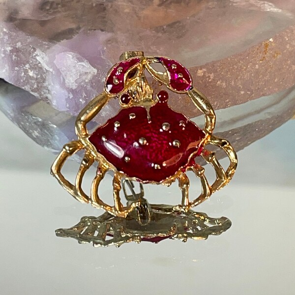 Crab Brooch - Etsy