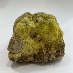 Large 4 Lbs. 6.7 Oz. Yellow Sulfur Mineral Rock, Natural Organic ...