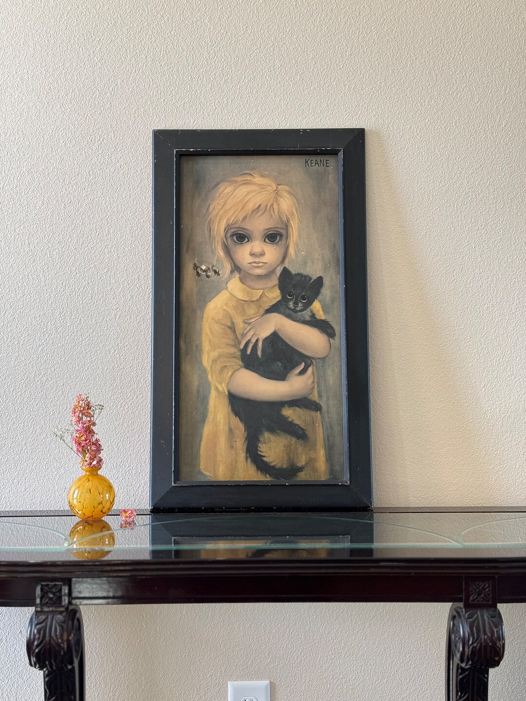 Margaret KEANE stray Reproduction on Board Wide - Etsy UK