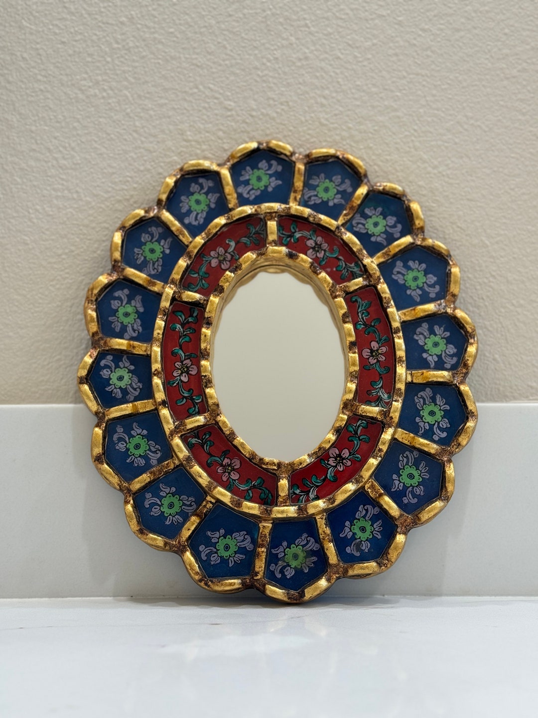 Antique RUSSIAN Ornate Mirror Ornate Decorative Glass Mirror - Etsy