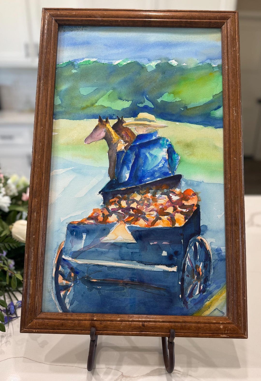 Depiction of 1800's Post Office Mail Wagon Original Watercolor, May ...