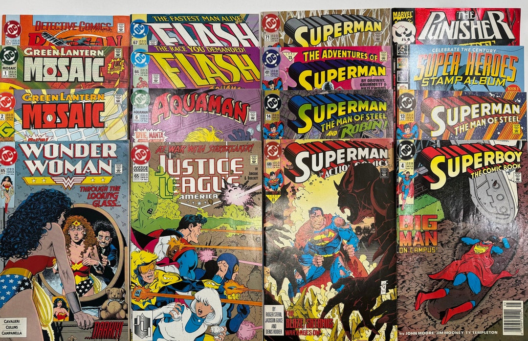 DC COMIC Book Collection of 16 Comics, Vintage Comics - Etsy
