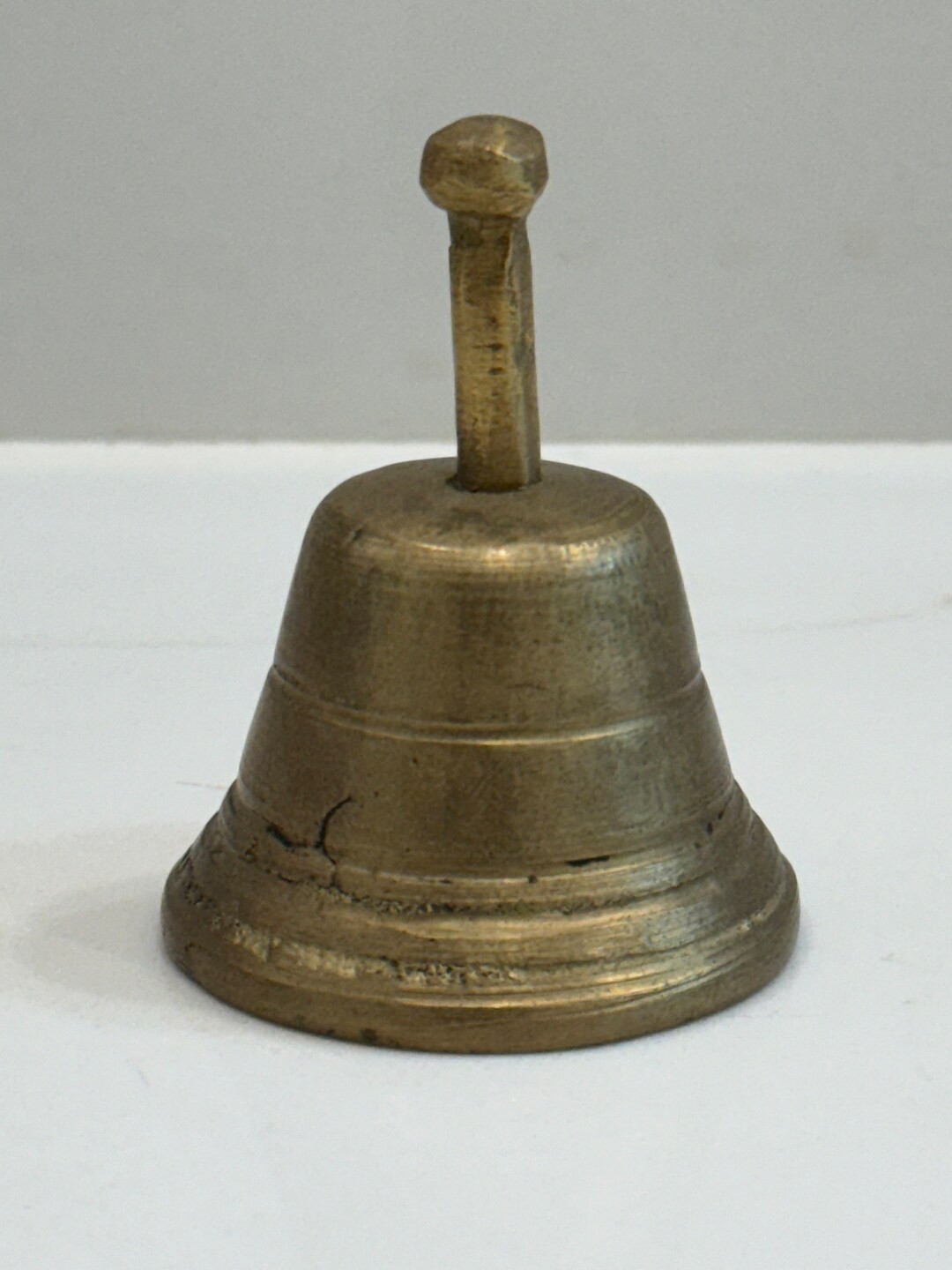 Small Antique Solid Brass Handcrafted Bell, Collectible Chimes, Energy ...