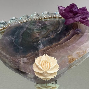 Bone Carved Rose Brooch, Vintage Estate Pins, Jewelry Heirloom ...