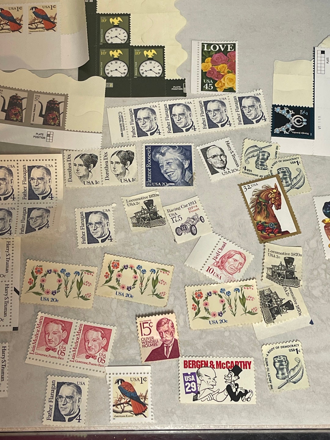 Collection of Old Stamps NEW STAMPS, Vintage Stamps LOT of 90 - Etsy