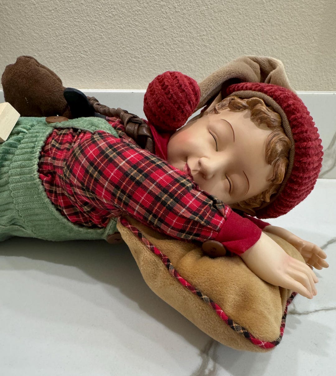 Vintage Sleeping Christmas Elf, Napping Elf, Retro Christmas Decor ...