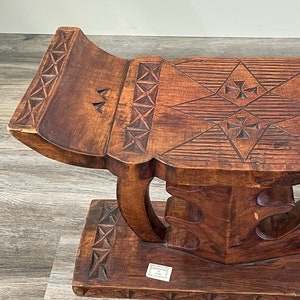East African Chief Stool, Hand-carved Single Block Wood, KENYA, Ashanti ...