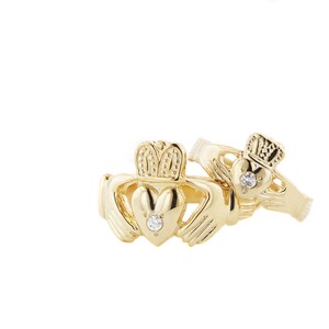 Claddagh Ring Irish Heart Ring Irish Friendship Ring 14k - Etsy