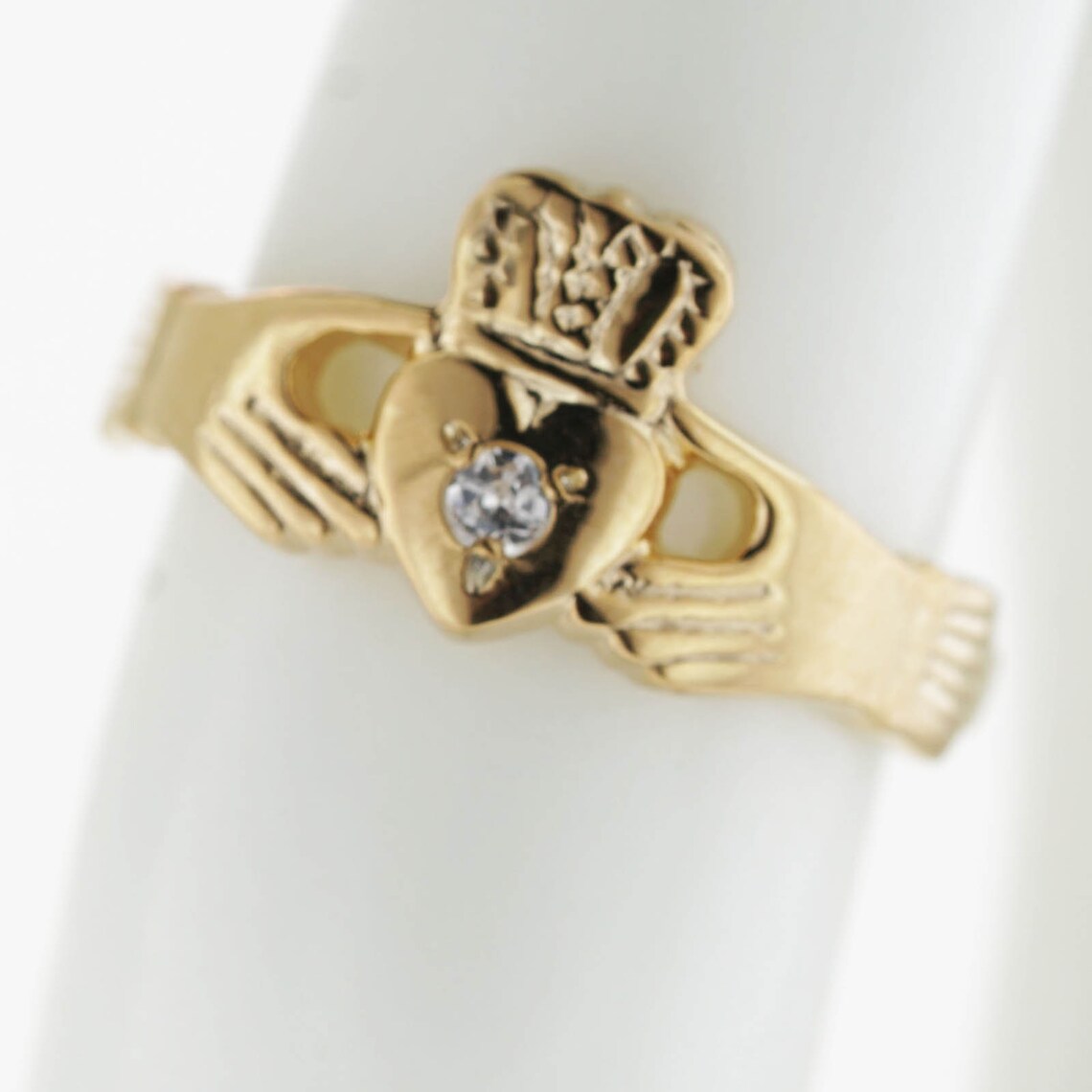 Claddagh Ring Irish Heart Ring Irish Friendship Ring 14k | Etsy