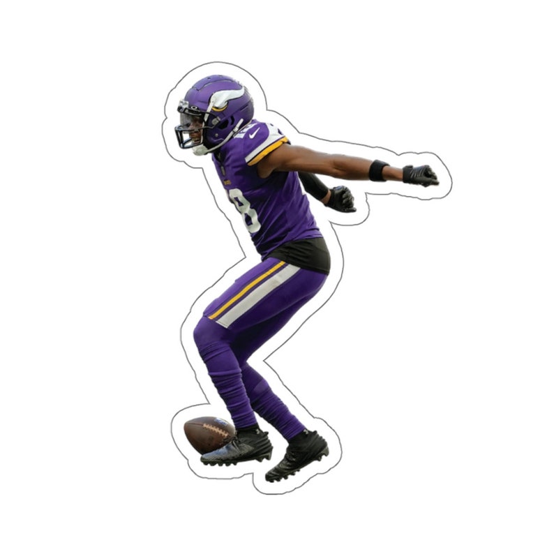 Justin Jefferson Griddy Sticker, Football Fan Sticker, Sports Decal ...