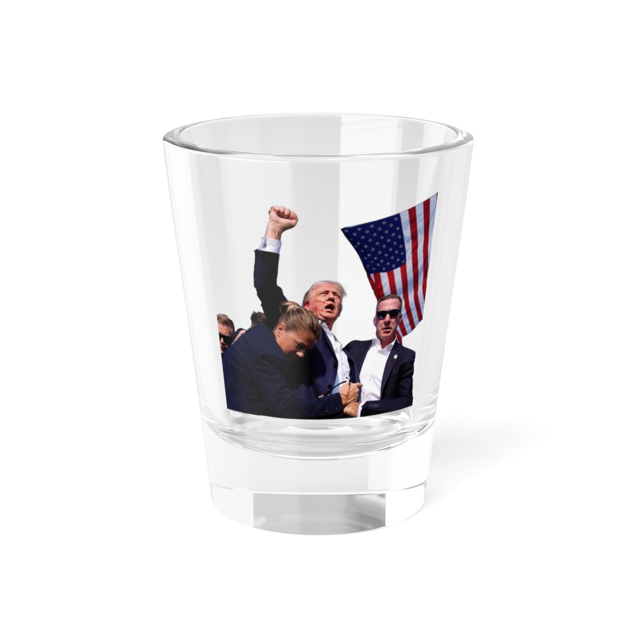 Donald Trump Shot Glass, Rally Photo, Political Collector's Gift ...