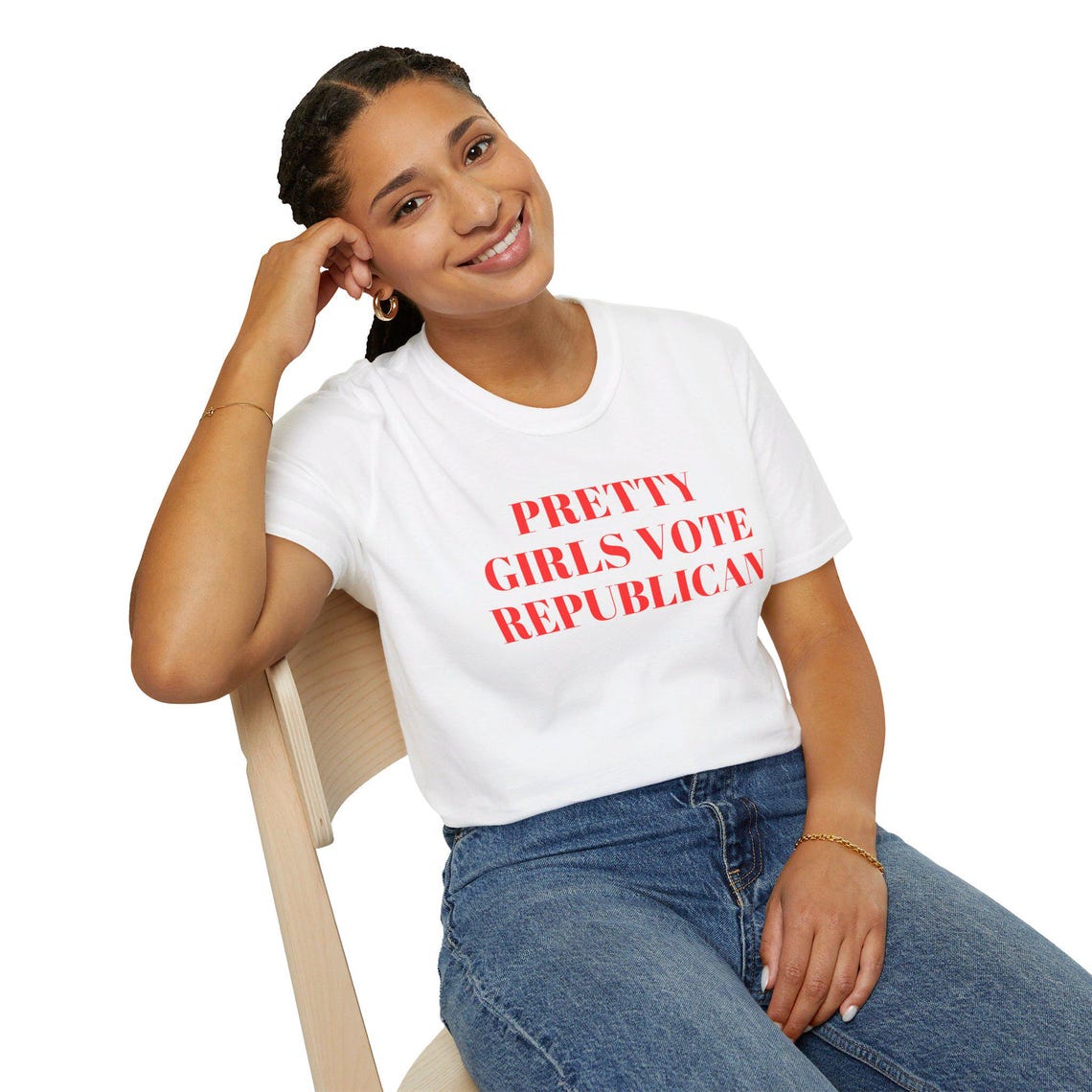 Pretty Girls Vote Republican Unisex Softstyle T-shirt, Election Season ...