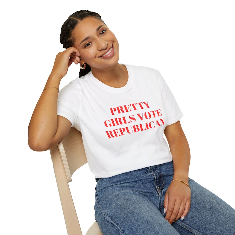 Pretty Girls Vote Republican Unisex Softstyle T-shirt, Election Season ...
