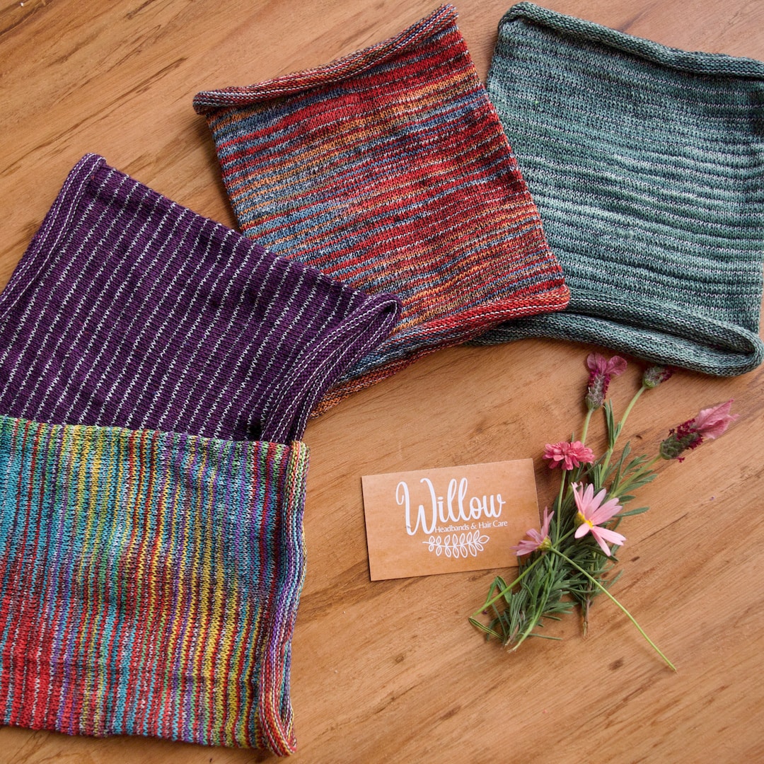 4 Headband Bundle in Our Wide Size, Soft Comfortable Cotton in the ...