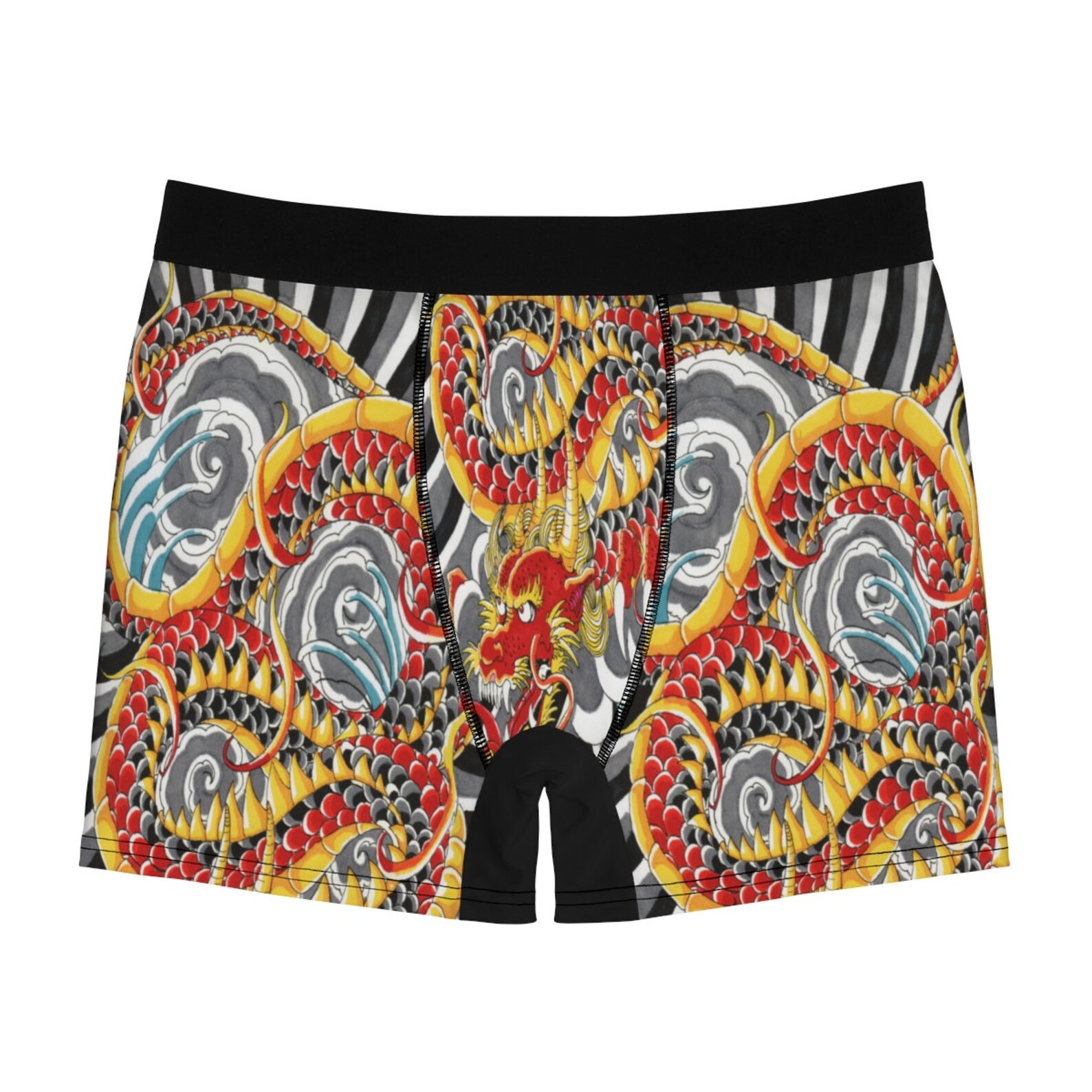 50's Dragon Men's Boxer Briefs | Etsy